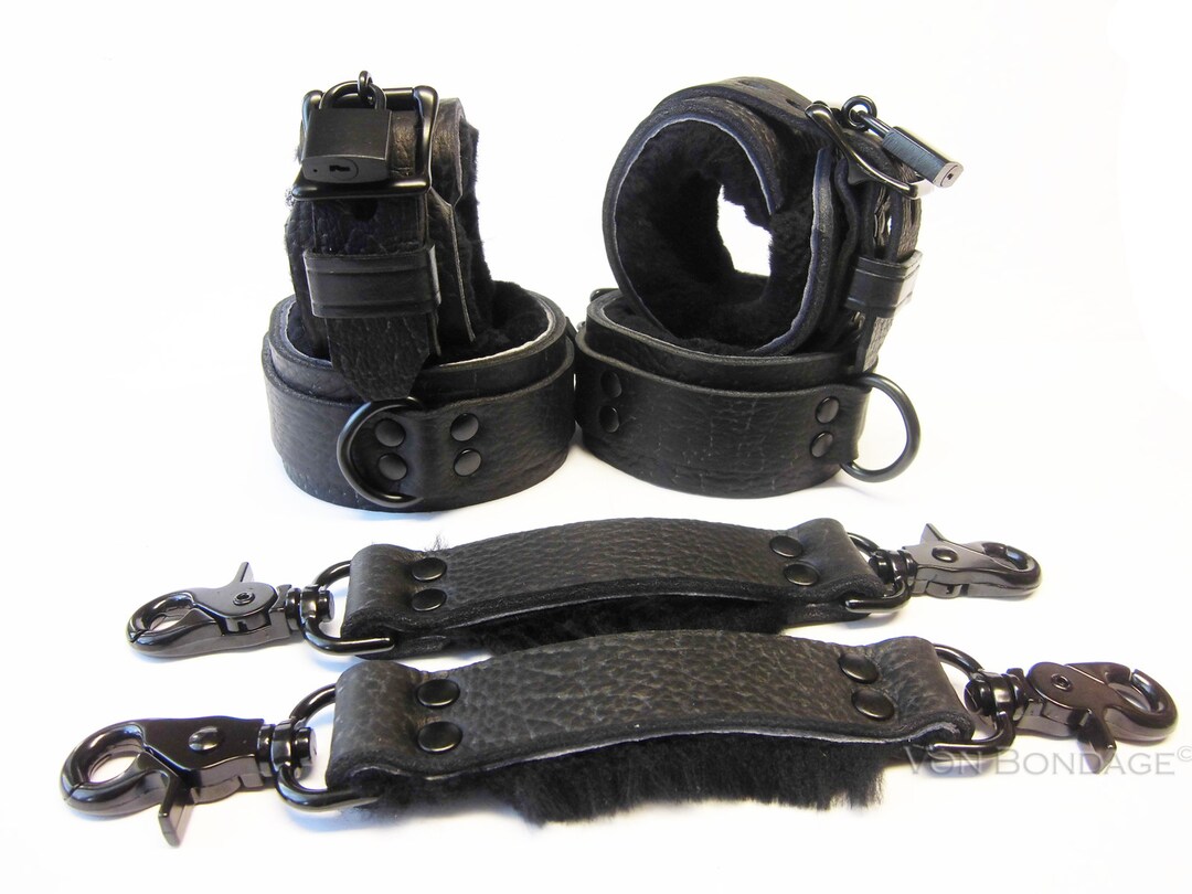 Wrist Ankle BDSM Restraints/cuffs, Sheepskin Fleece Restraints, Soft ...