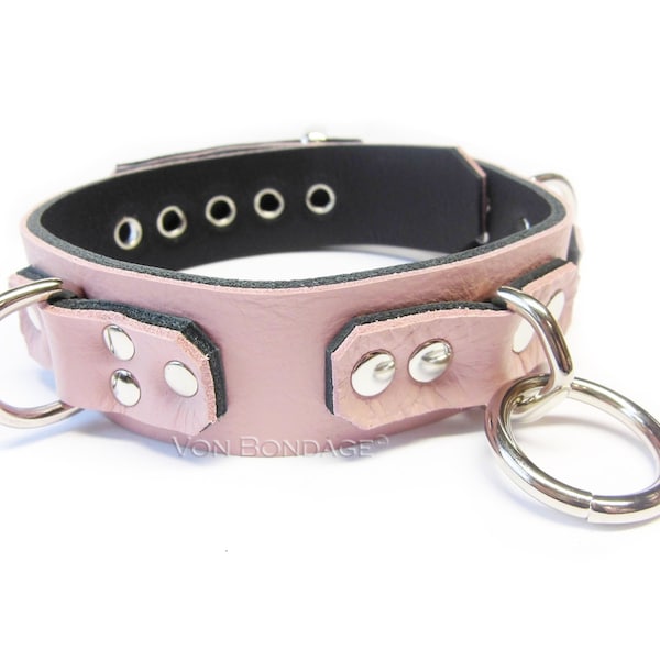 Pink Bondage Collar - Etsy