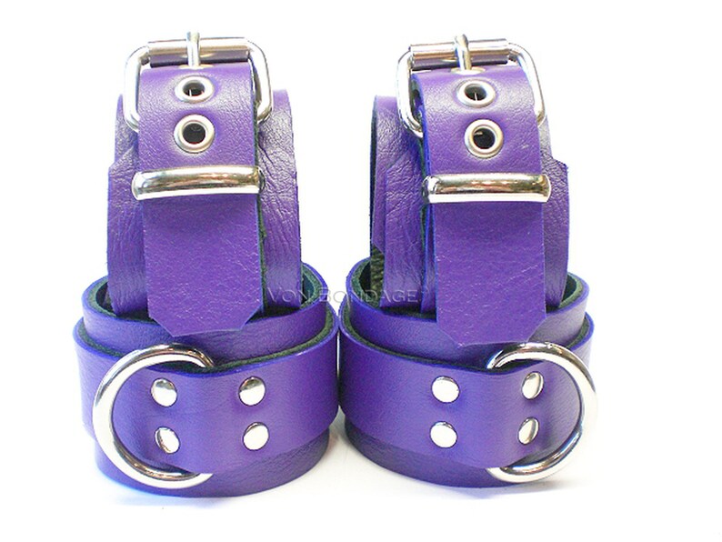 Pink BDSM Restraints Set Leather Restraints Bondage - Etsy