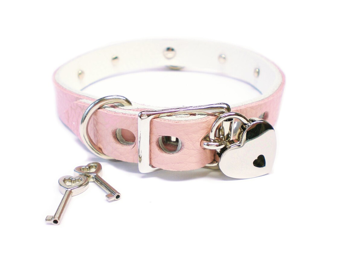 DDlg Collar BDSM Collar BDSM Choker Pink Daddy Princess | Etsy