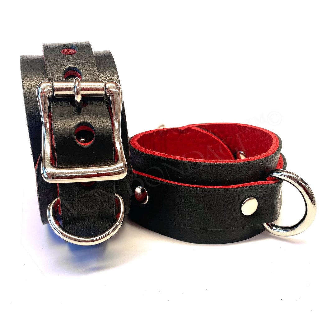 Soft Leather Restraints for Wrists or Ankles | Pair of BDSM Cuffs for ...