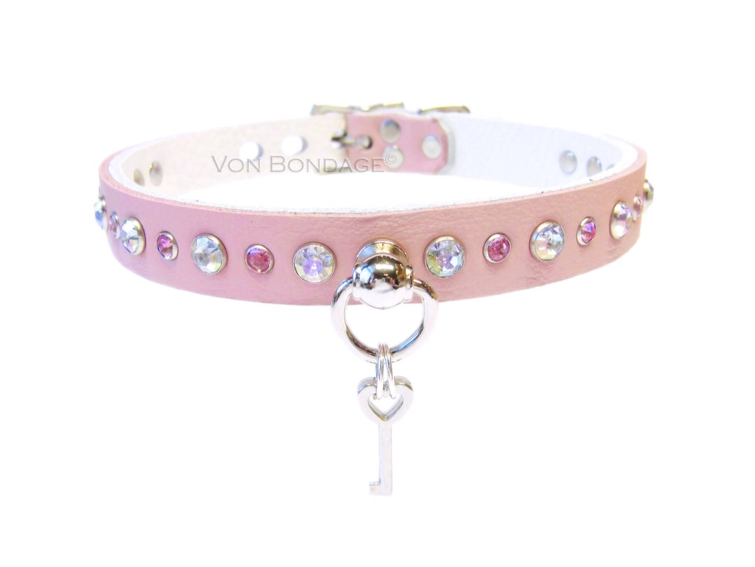 Ddlg Collar, BDSM Collar, BDSM Choker, Pink Daddy Princess Choker ...