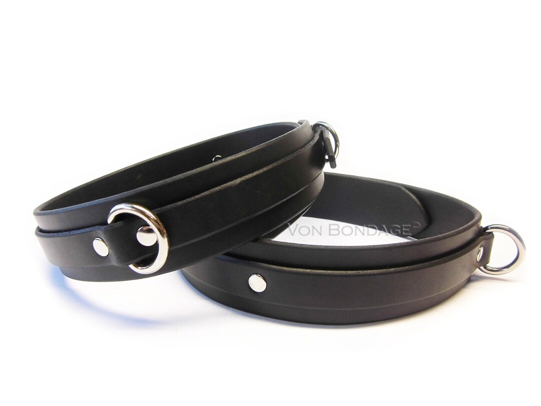 Thigh Restraints, Leather Thigh Cuffs, BDSM Thigh Restraints, Leather ...