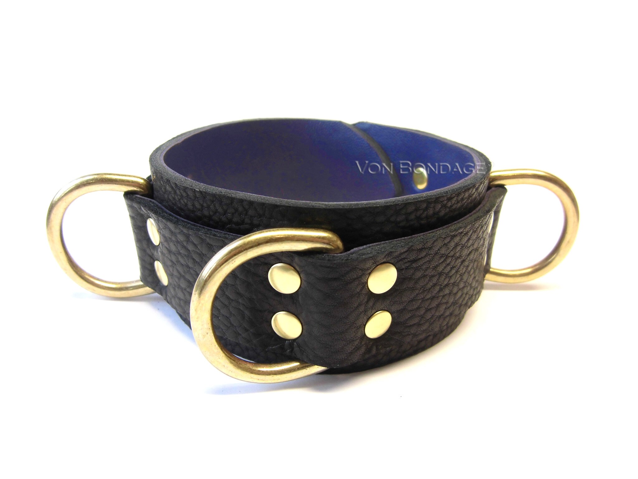 BDSM Collar in Solid Brass Bondage Collar Leather Collar - Etsy Canada