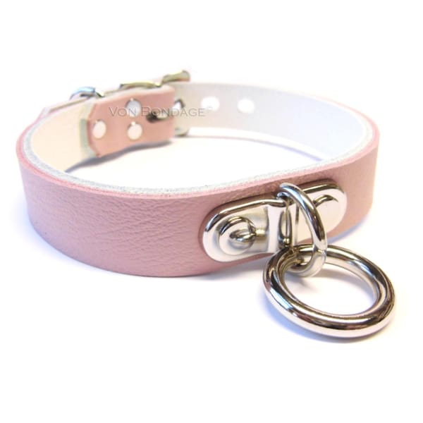 Pink Bondage Collar - Etsy