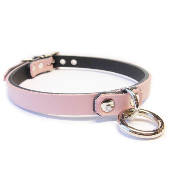 Pink Bondage Collar - Etsy