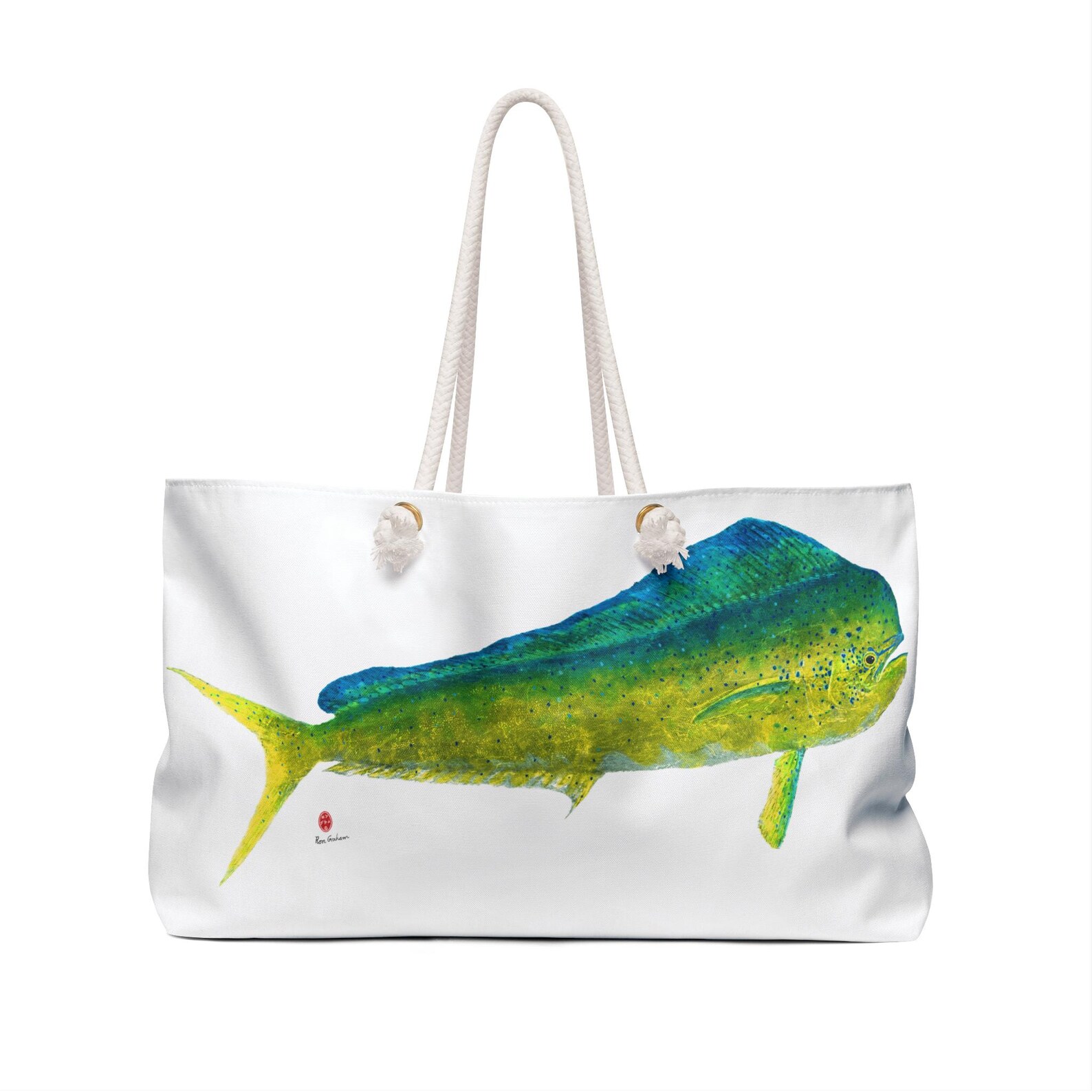 Weekender Bag - Mahi (dorado) Gyotaku Fish Rubbing - Etsy