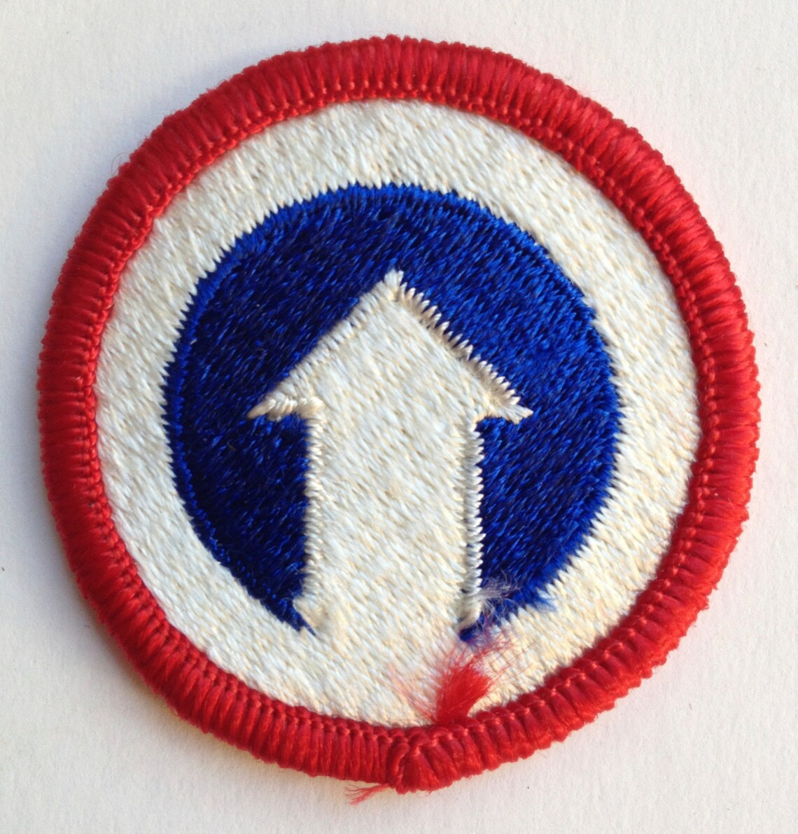 Two Cool Red White and Blue Military Badges - Etsy