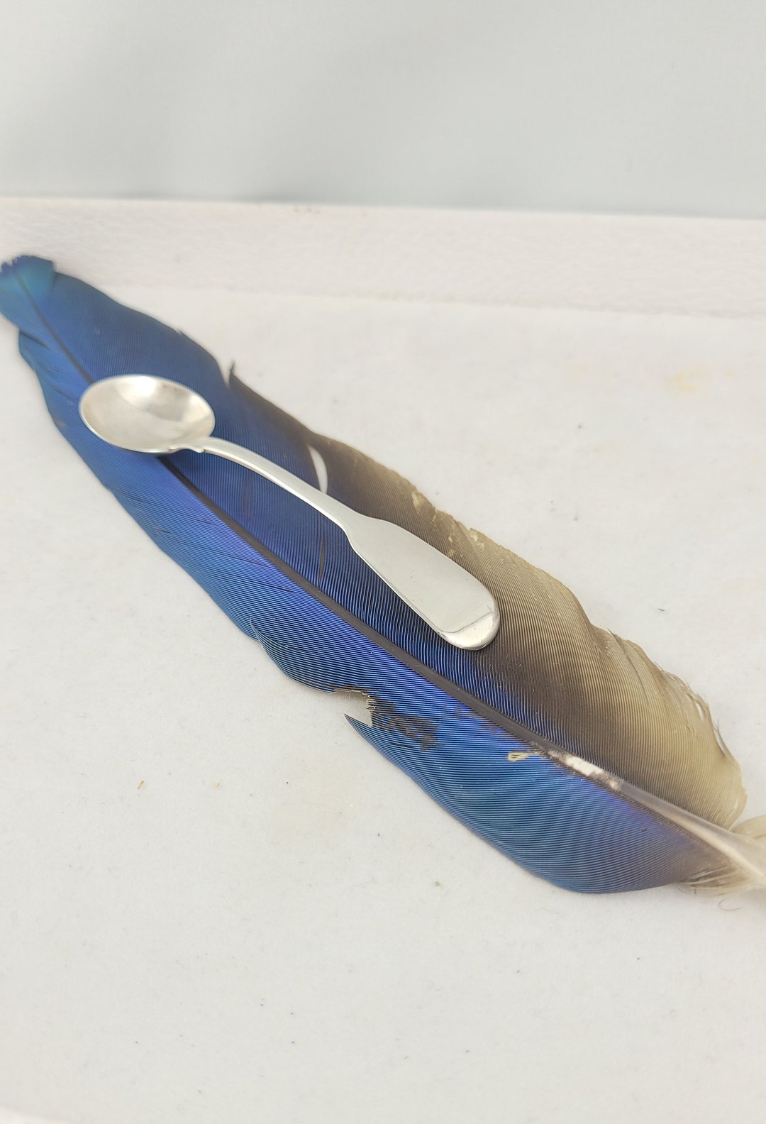 Antique Sterling Silver Salt Spoon Hallmarked London 1826 WE William ...