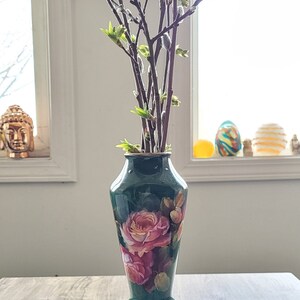 Antique German Hand Painted Peonies Vase by Royal Bonn Franz Mehlen ...