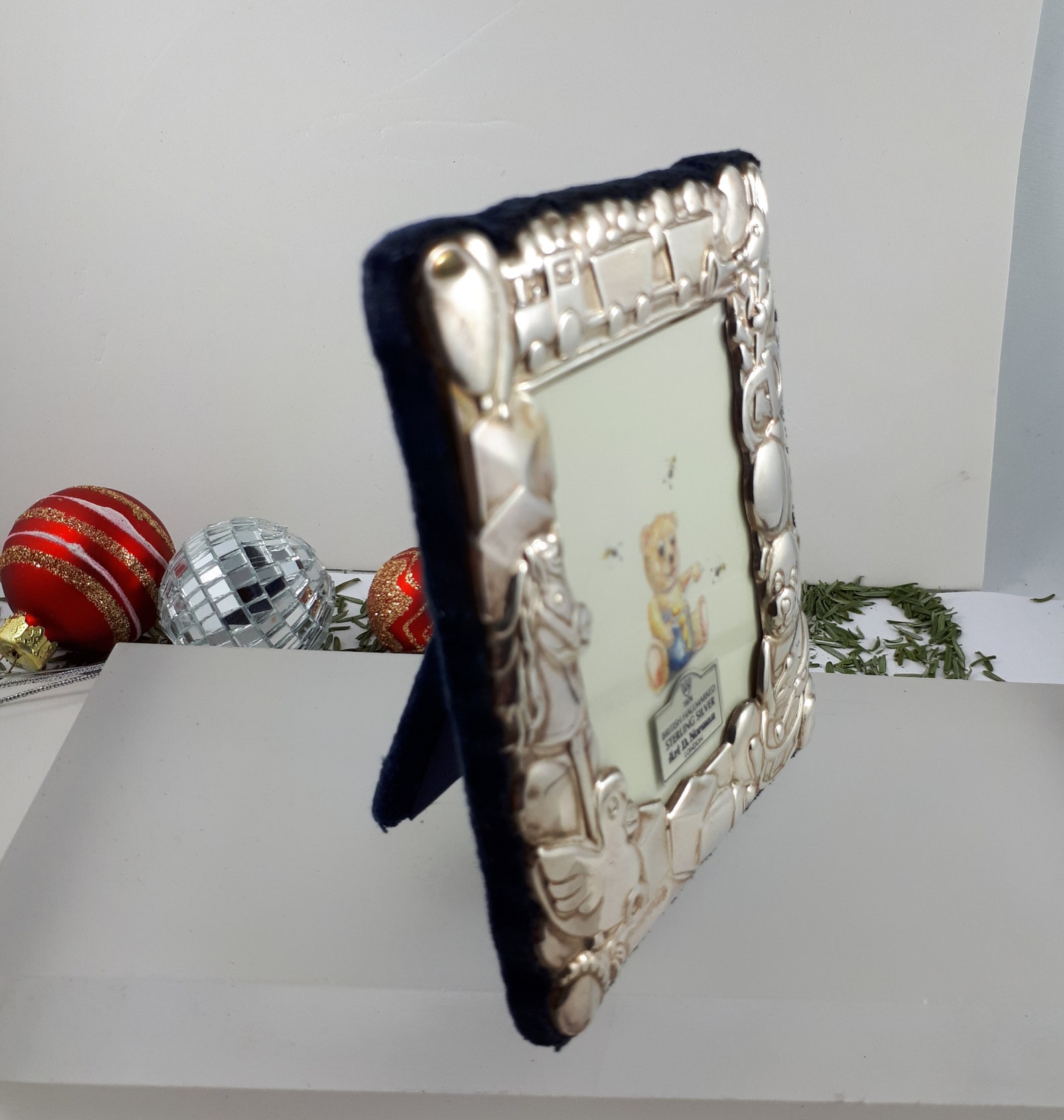 Vintage 1974 British Sterling Silver Baby Picture Frame With - Etsy