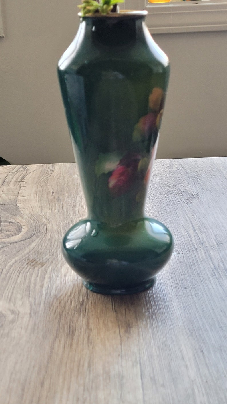 Antique German Hand Painted Peonies Vase by Royal Bonn Franz Mehlen ...