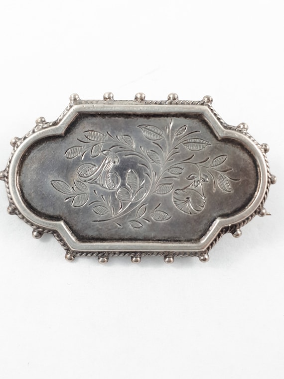 Victorian Silver Pin Antique Victorian Silver Aesthet… - Gem