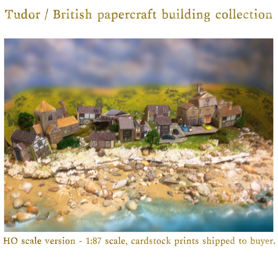 British Papercraft Building Set HO Scale Variation Pre-printed and ...