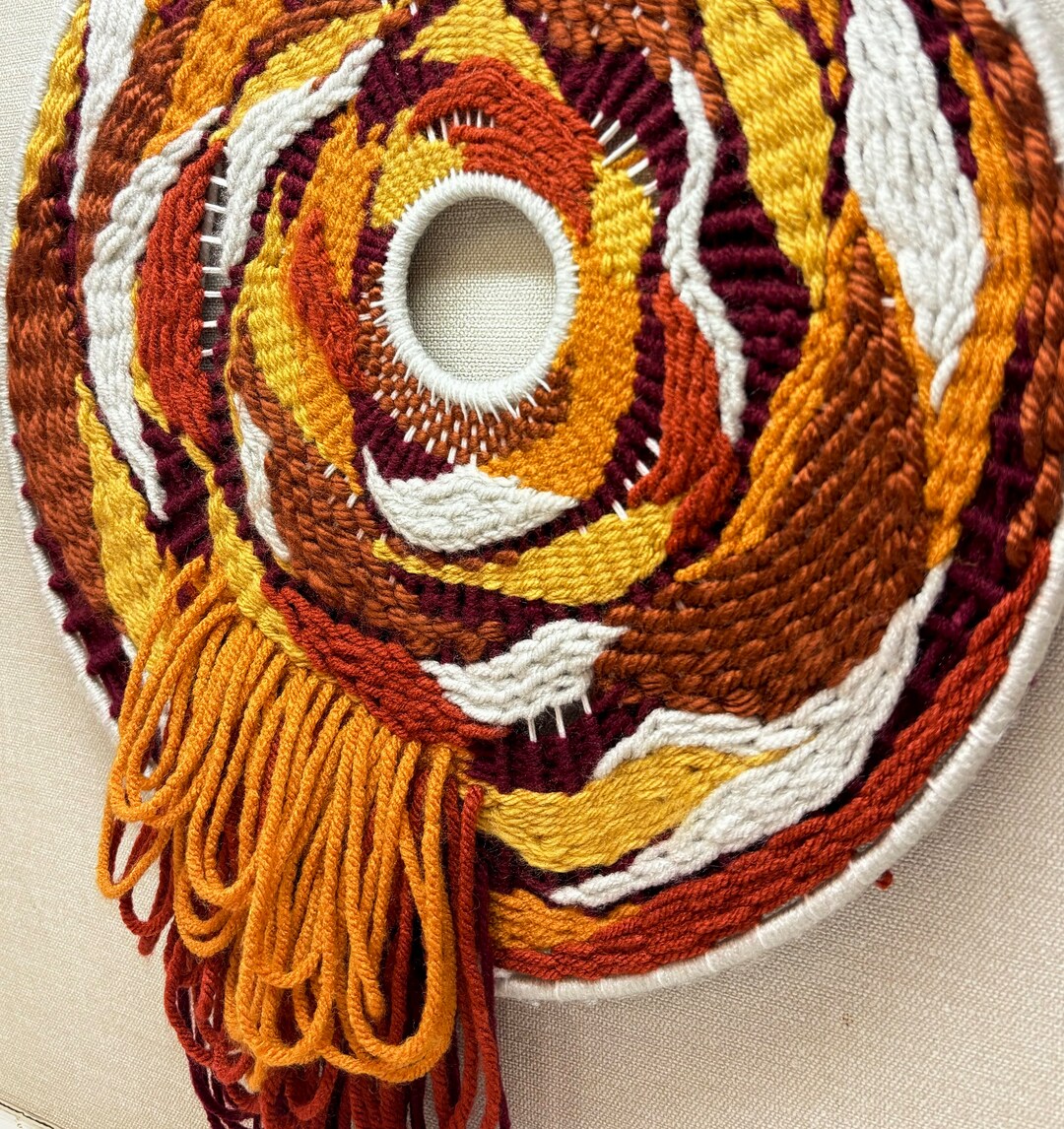 Autumn Circle Weaving Wall Art - Etsy