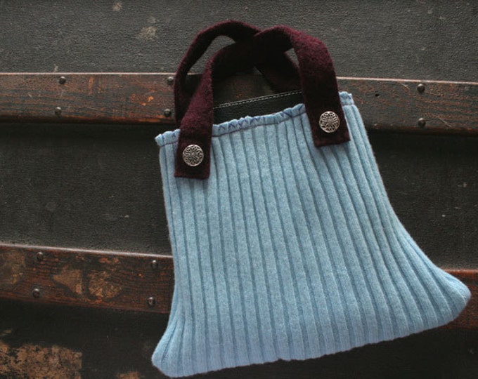 Reconstructed Recycled Upcycled Sweater Bag Small Purse - Etsy
