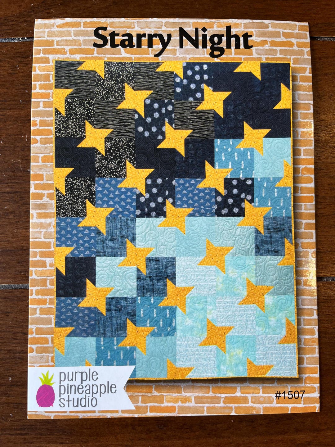 Starry Night Quilt Pattern by Purple Pineapple Studios Throw Quilt ...