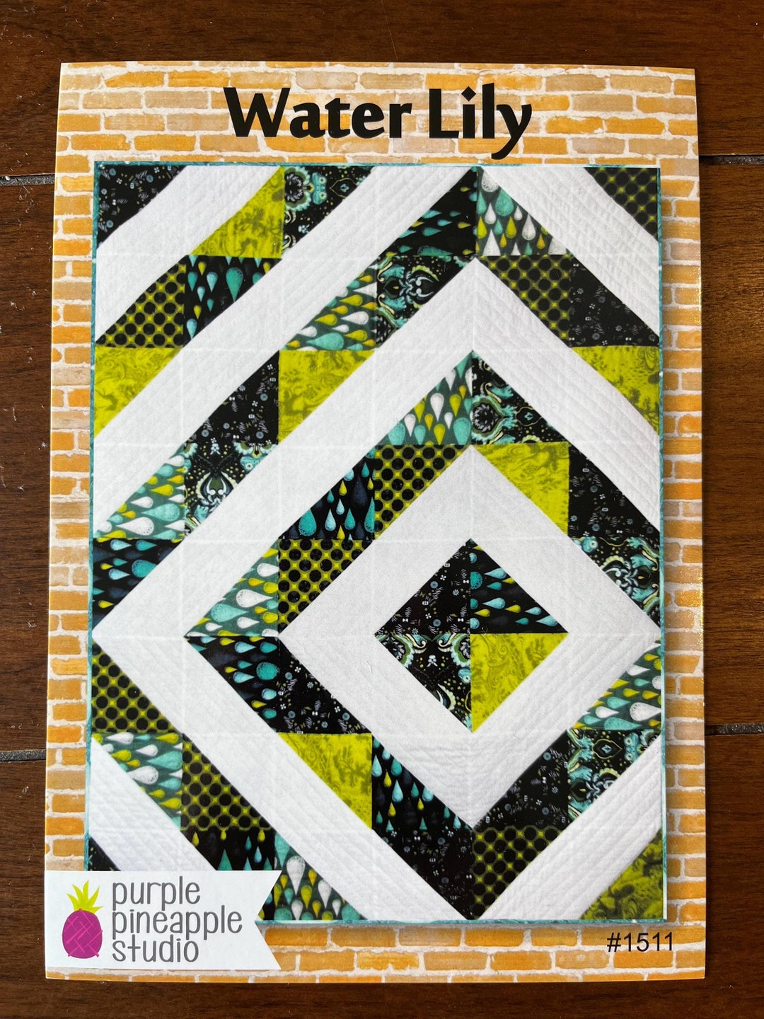 Water Lily Quilt Pattern by Purple Pineapple Studios Throw Quilt ...