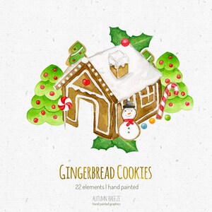 Watercolor Christmas Cookies Gingerbread Cookies Christmas - Etsy