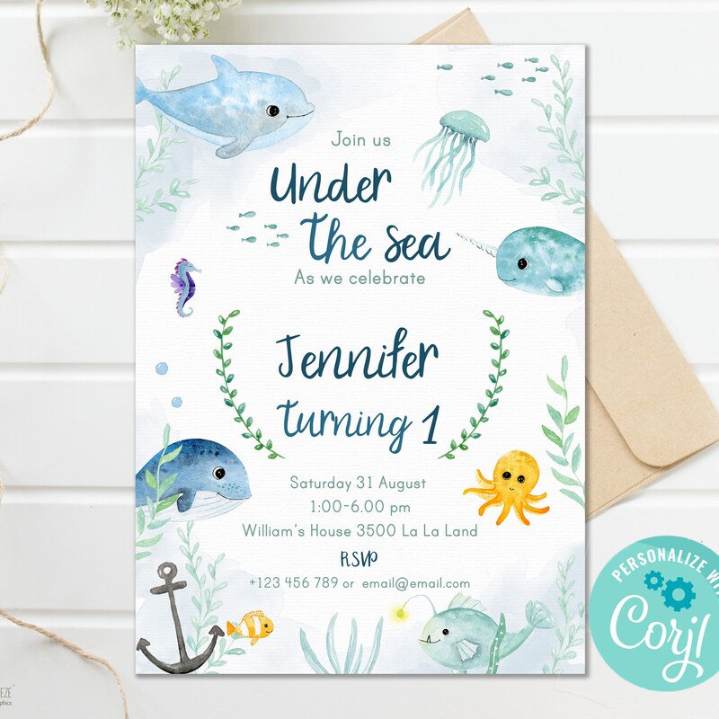 Sea Invitation - Etsy