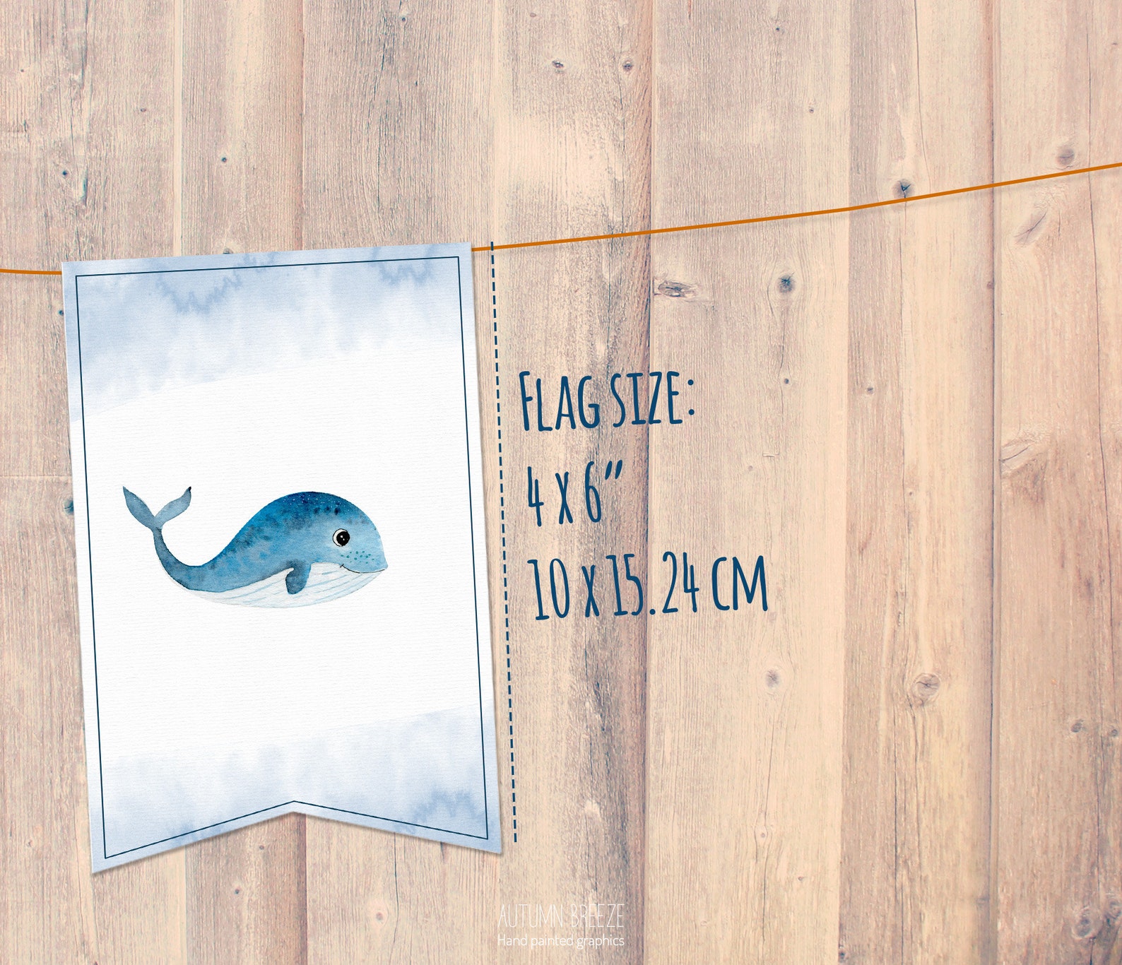 First Birthday Banner Whale Banner Printable One Banner One | Etsy