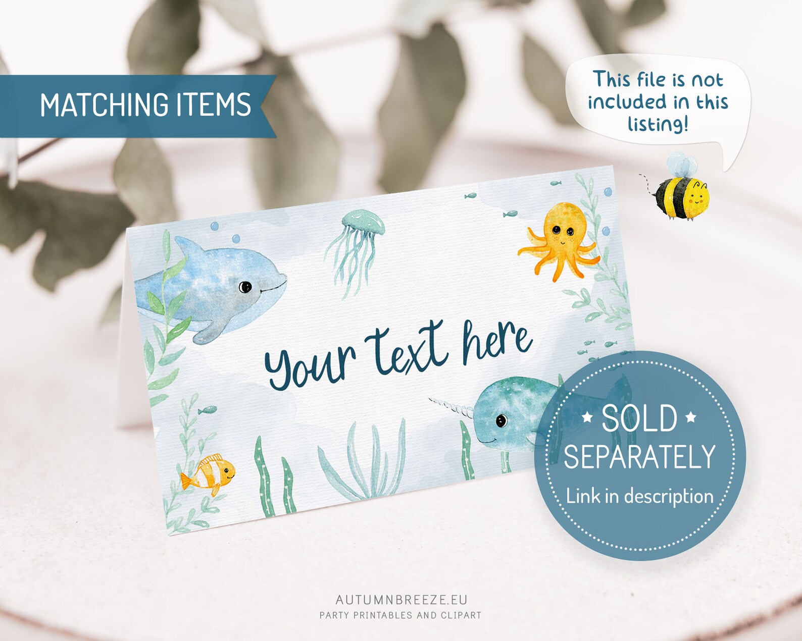 Alphabet Banner With Under the Sea Theme / Birthday Banner With All ...