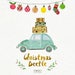 Watercolor Christmas Clipart, Winter Clipart, Christmas Car, Christmas ...
