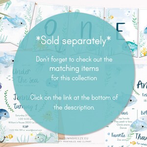 Alphabet Banner With Under the Sea Theme / Birthday Banner With All ...