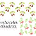 Christmas Watercolor Clipart, Holiday Clip Art, Holly Clipart, Winter ...