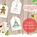 Editable Christmas Tags, Santa Gift Tags, Christmas Printable, Holiday ...