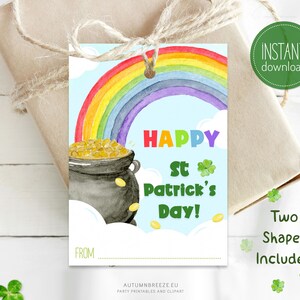 St Patricks Day Gift Tags, Printable St Patrick's Day Tags, Printable ...