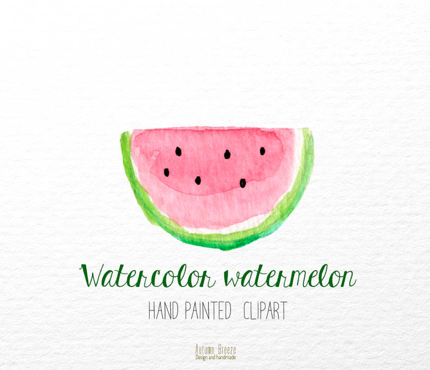 Watermelon Clipart Watercolor Clipart, Clipart, Pink Clip Art, Fruits ...