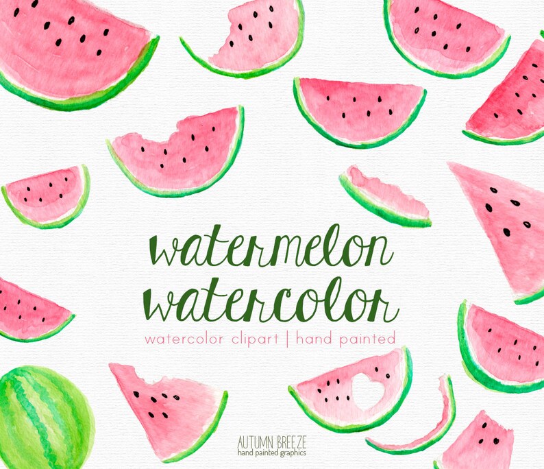 Watermelon Clipart Watercolor Clipart, Clipart, Pink Clip Art, Fruits ...