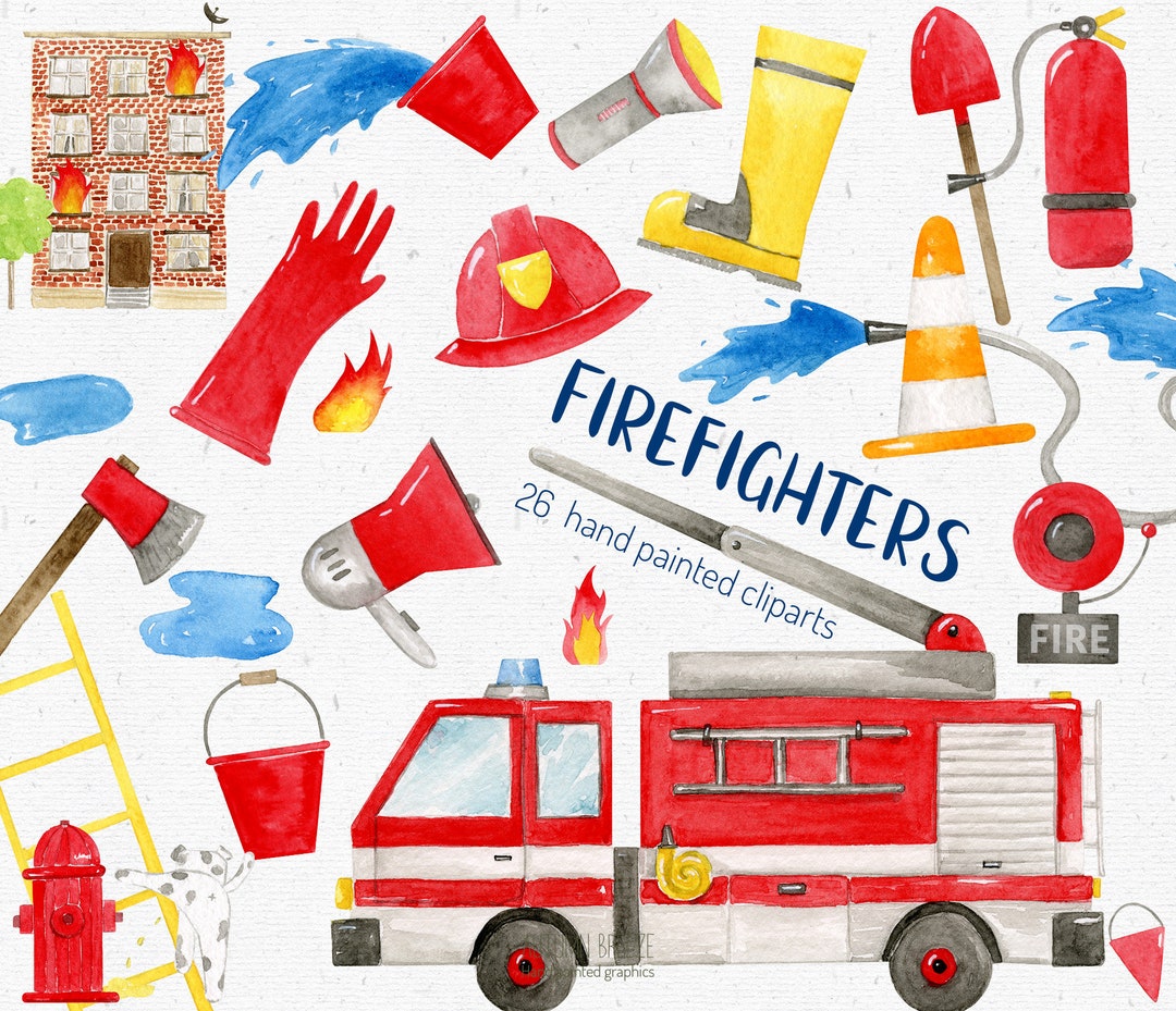 Firefighters Clipart - Firefighter Graphics - Fire Truck Clip Art ...