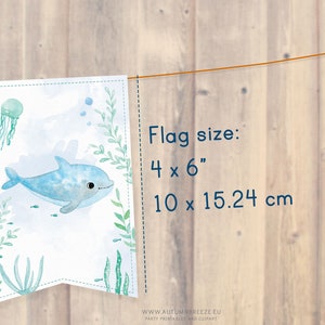 Alphabet Banner With Under the Sea Theme / Birthday Banner With All ...