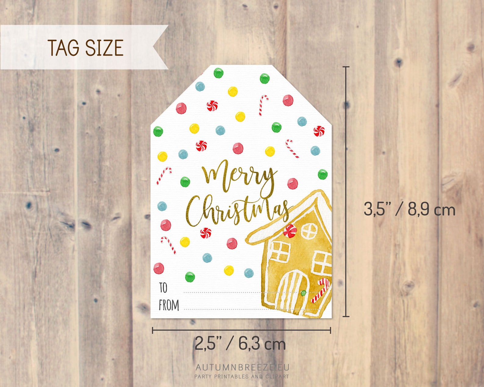 Holidays Christmas Tags Gift Tag Cookie Tags Printable - Etsy