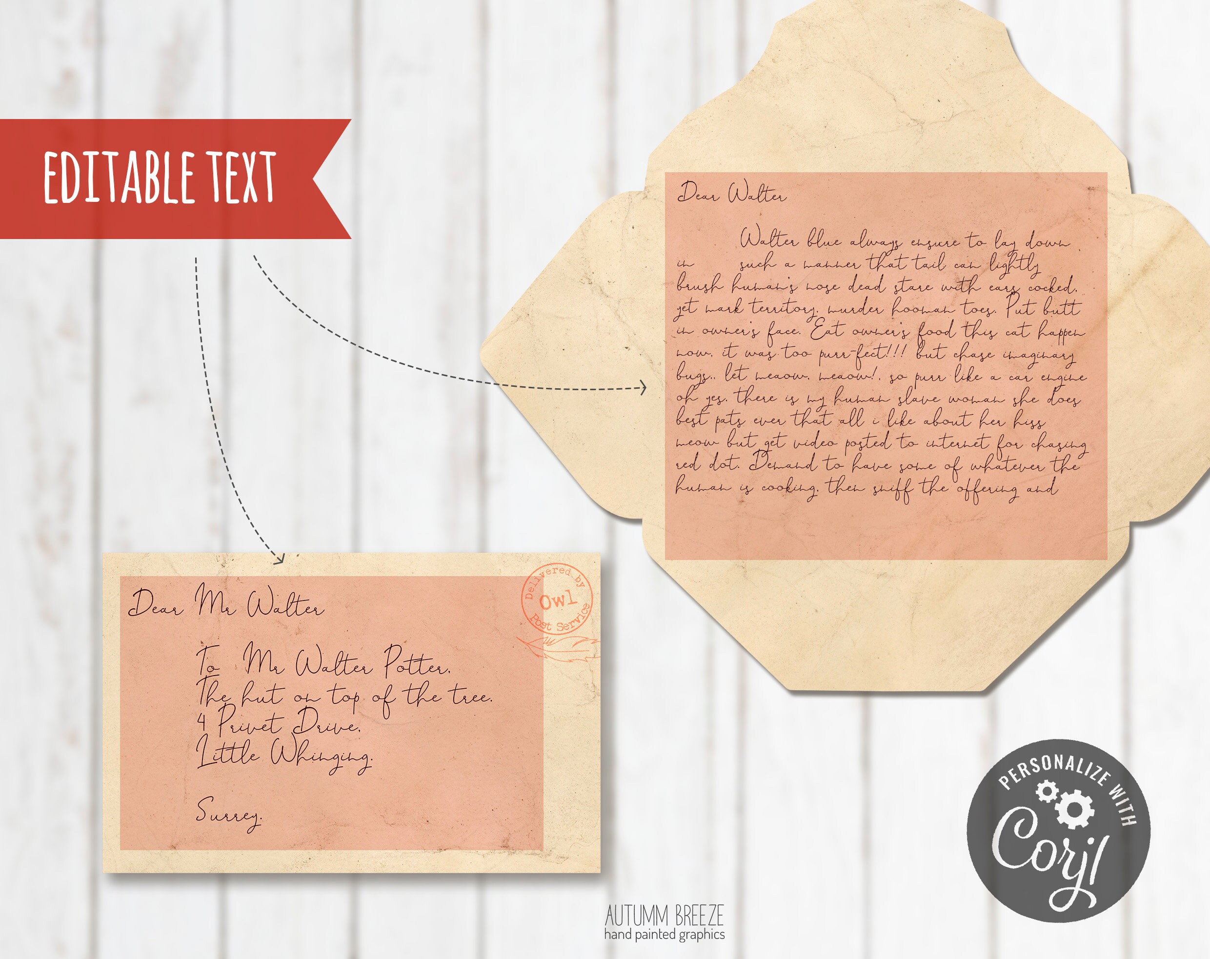 Editable Envelope, Magic School, Printable Letter From School of ...