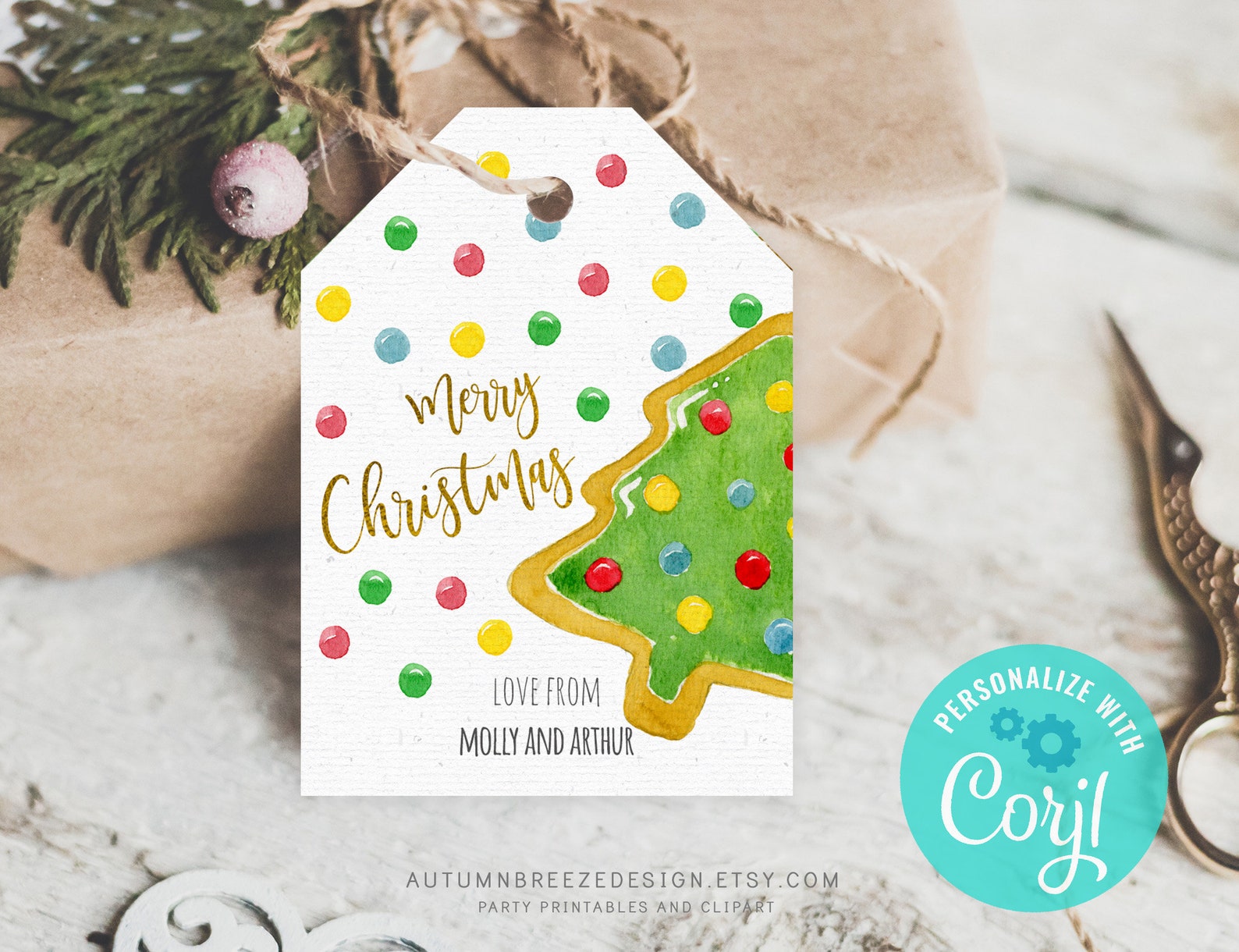 Editable Christmas Tags, Christmas Printable, Holiday Gift Tags ...