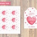 Editable Valentines Tag, Printable Tags, Class Valentines, Gift Tags ...
