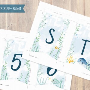 Alphabet Banner With Under the Sea Theme / Birthday Banner With All ...