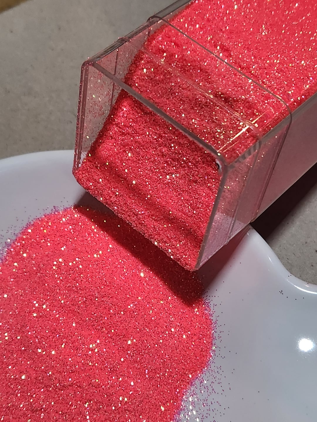 Juicy Peach Color Holographic Iridescent Glitter | DIY | Nail | Shaker ...