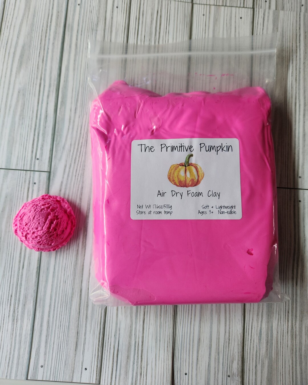 Bubble Gum Color Air Dry Foam Clay, Fake Bake Supplies, 500g, Clay for ...