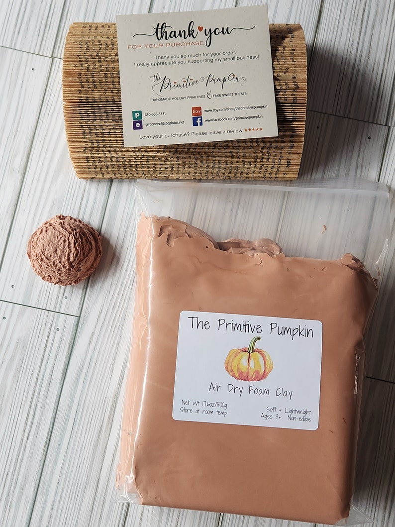 500g Graham Cracker Color Air Dry Foam Clay, Fake Bake Supplies, Clay ...