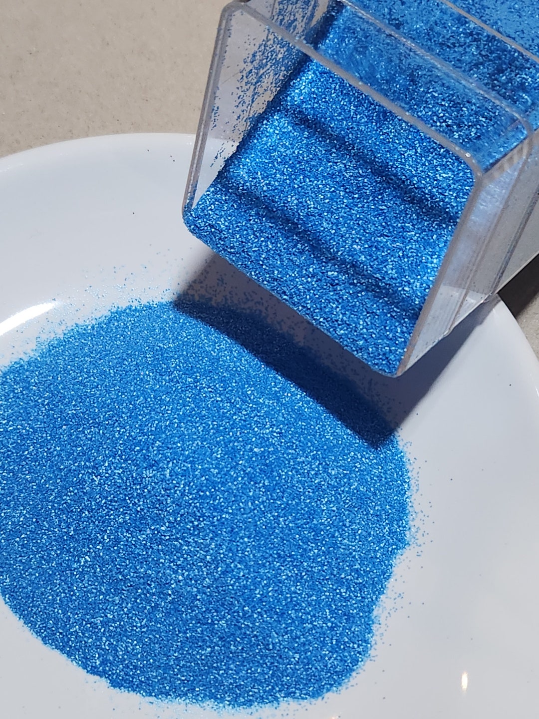 Electric Blue Fluorescent Glitter | Extra Fine Glitter | 4.5 Ounce ...