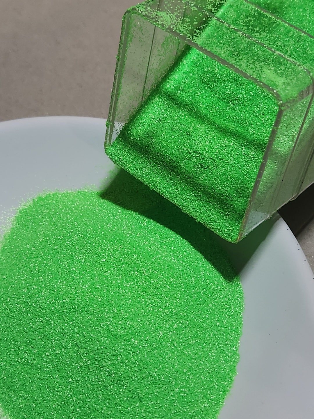 Lime Green Fluorescent Glitter | Extra Fine Glitter | 4.5 Ounce Bottle ...