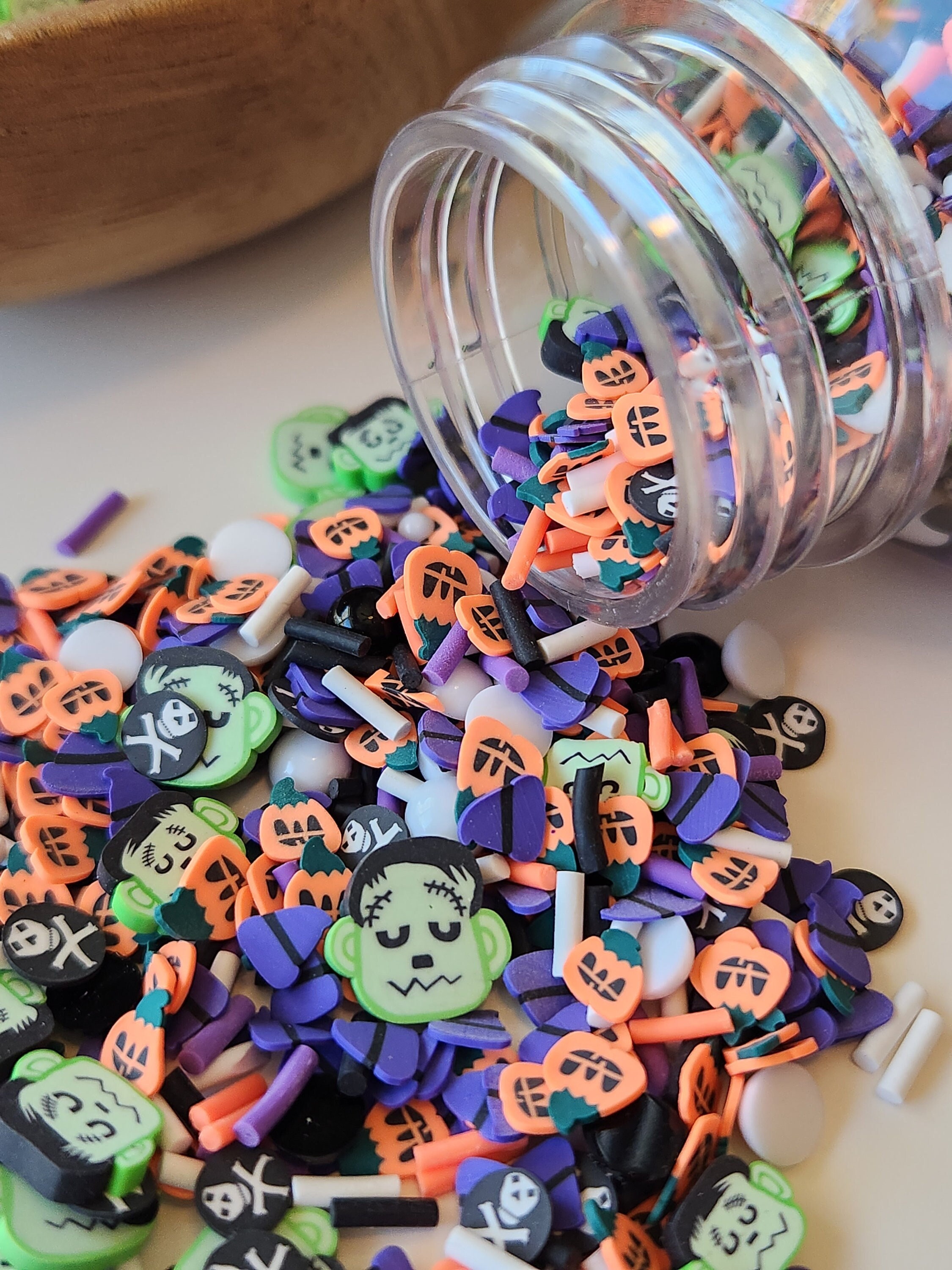 Fake Frankie Halloween Sprinkles Fake Bake Supplies Polymer Clay Nail ...