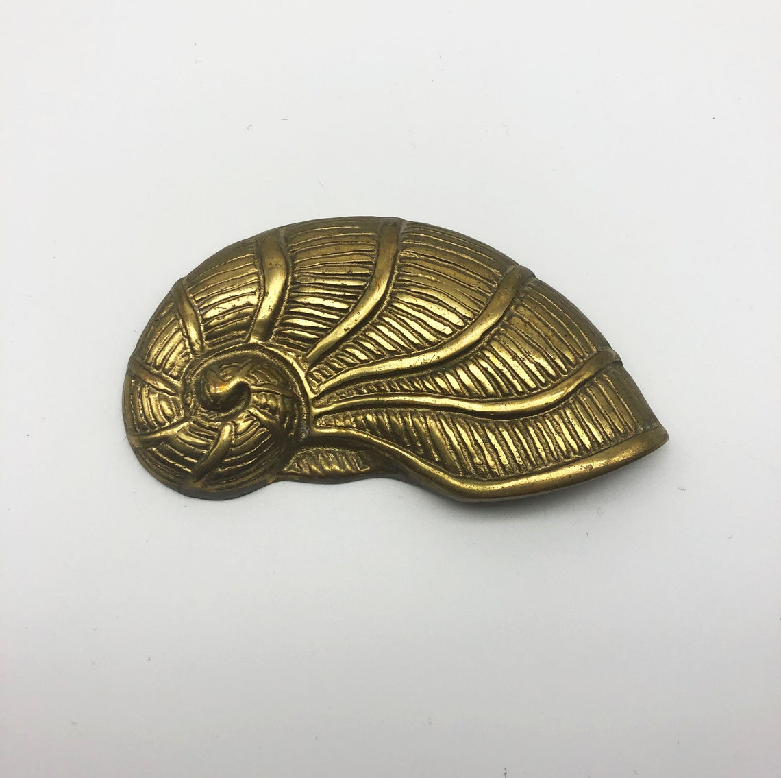 Vintage Solid Brass Nautical Conch, Shell, Starfish, and Seashell Wall ...