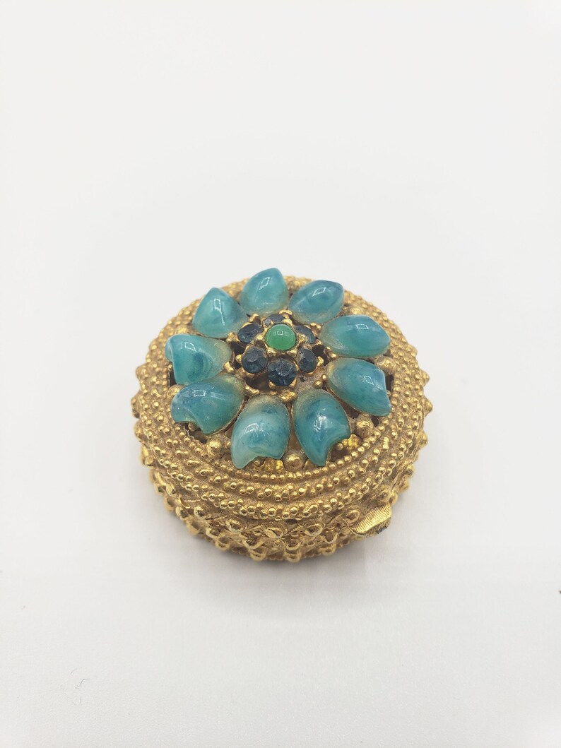 Group of 3 FLORENZA Jewelled Boxes / Florenza Trinket Box, Snuff Box ...