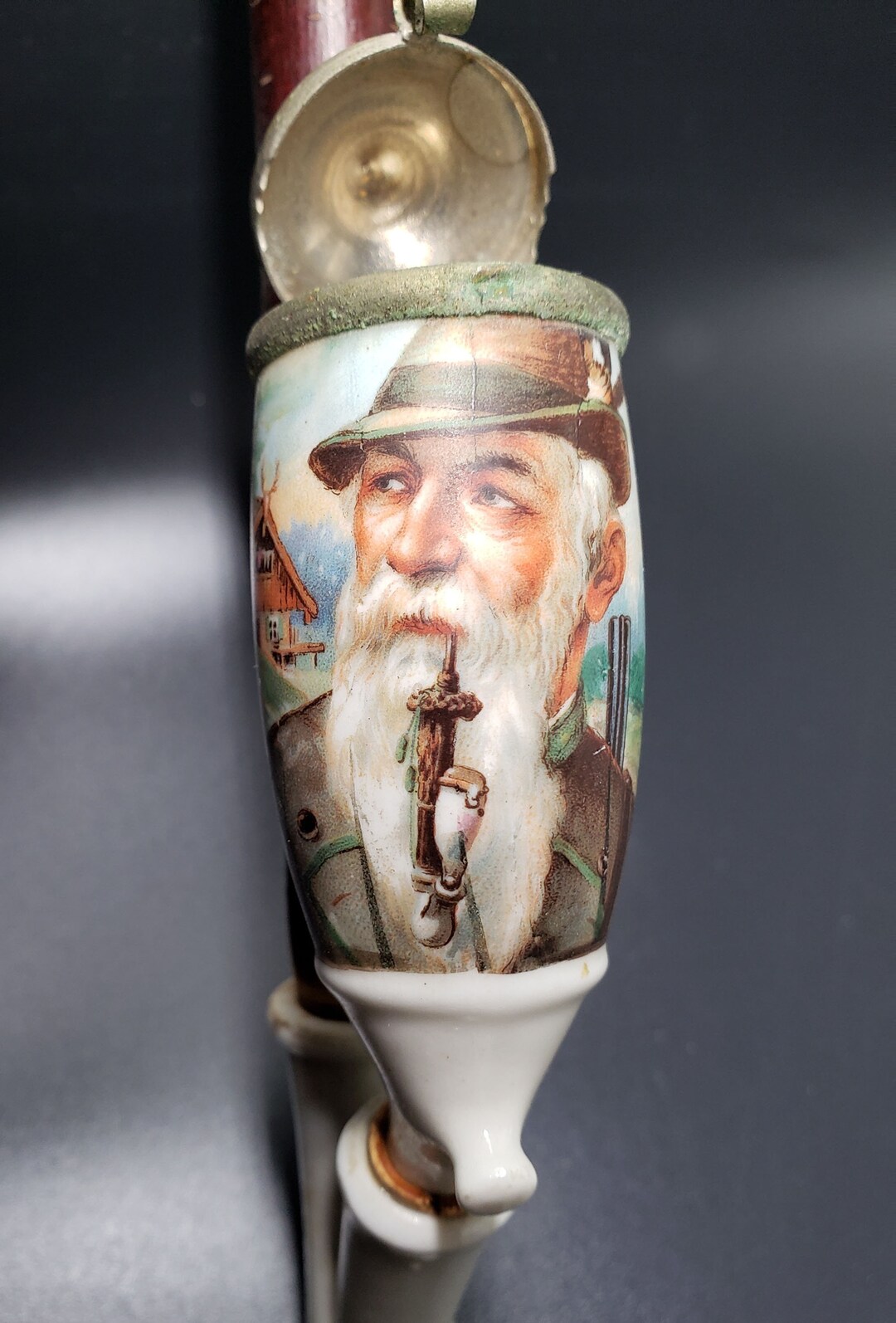 Antique GERMAN PORCELAIN PIPE / Imperial Germany Pipe With Porcelain ...