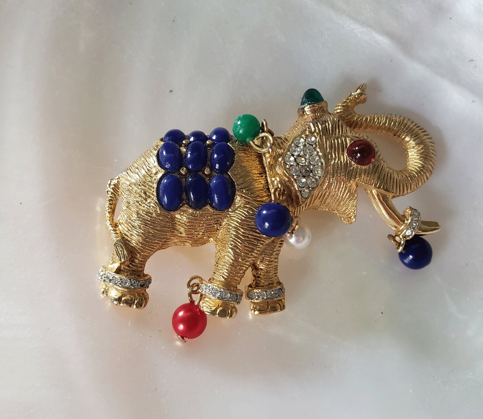 Vintage Rare Signed CARLYLE ELEPHANT Pin / Brooch KJL Style / - Etsy